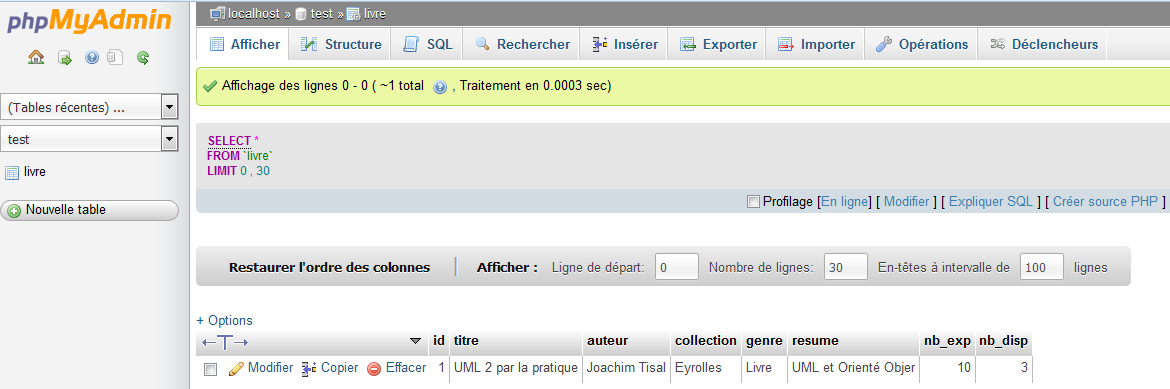 Mysql Requête Sql Avec Php5 Ajoutsuppressionmodifier Php And Base De Données