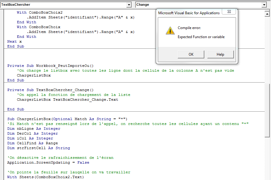 Recherche Dans Un Textbox Et Afficher Le Resultat Dans Une Listbox Macros Et Vba Excel