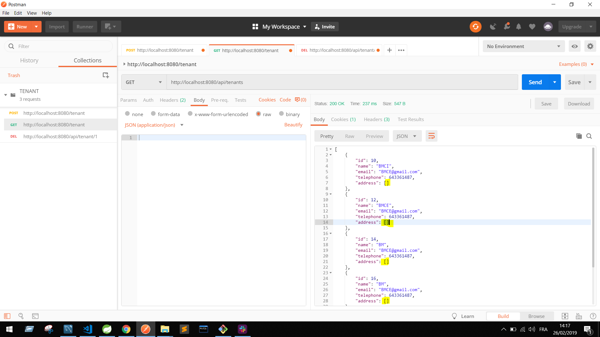 Probleme Of Relation Manytoone In Springboot Application Spring Boot Java
