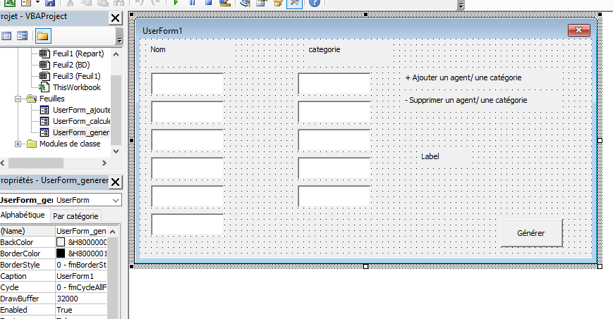 Générer Un Tableau Sur Une Feuil à Partir Du Nombre De Textbox Dans Un Usf Macros Et Vba Excel